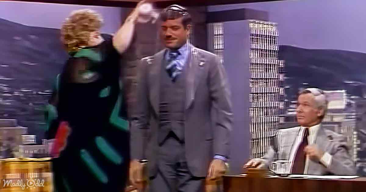Shelly Winters triggers laughter with hilarious drink splash on Carson ...