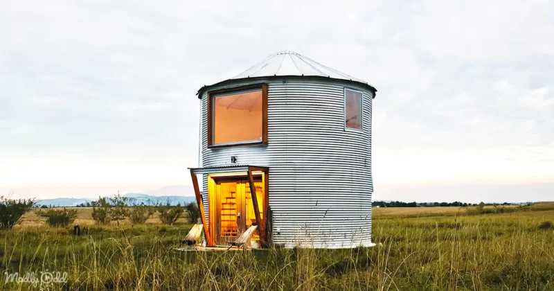 Grain Silo Tiny Home Combines Rustic Charm and Modern Amenities ...
