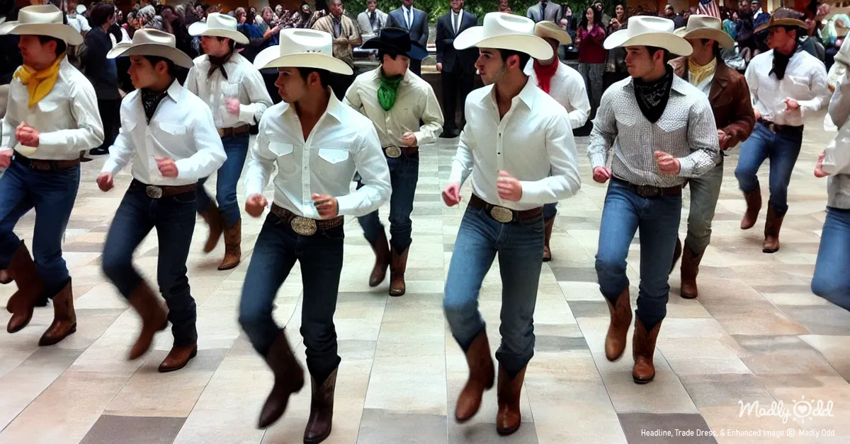 Cowboy flash dance leaves onlookers boot-scootin’ bedazzled - Country ...