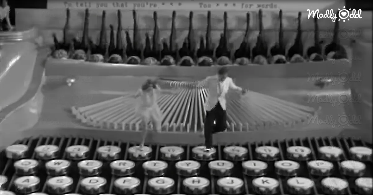 Ruby Keeler and Lee Dixon Dazzle in a 1937 Dance on a Giant Typewriter ...